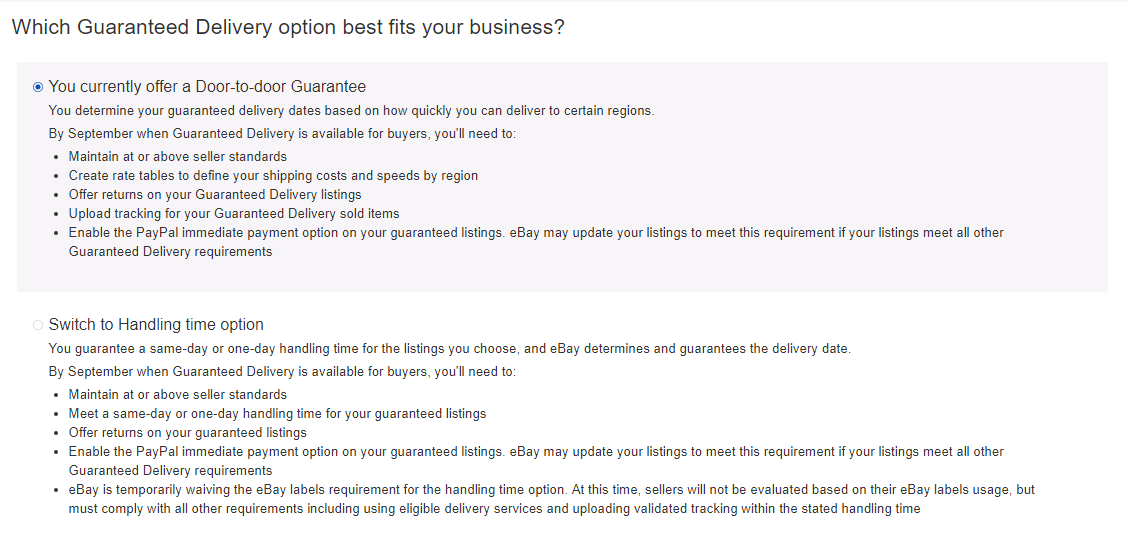 Guaranteed Delivery – Kyozou – Knowledge Base | Sell Smarter | Multi ...