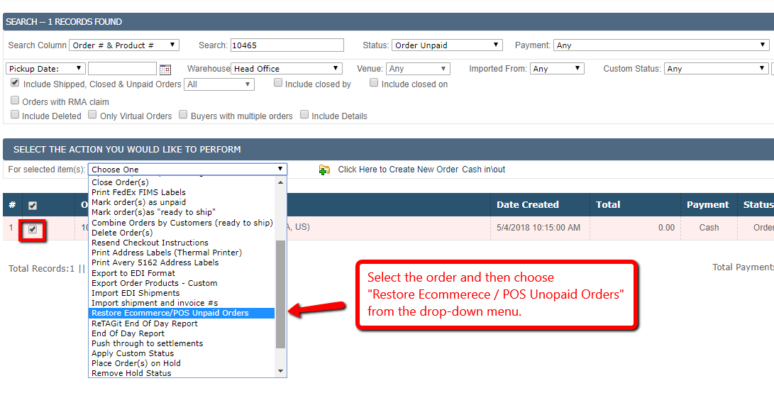 How To Restore POS/Ecommerce Orders – Kyozou – Knowledge Base | Sell ...