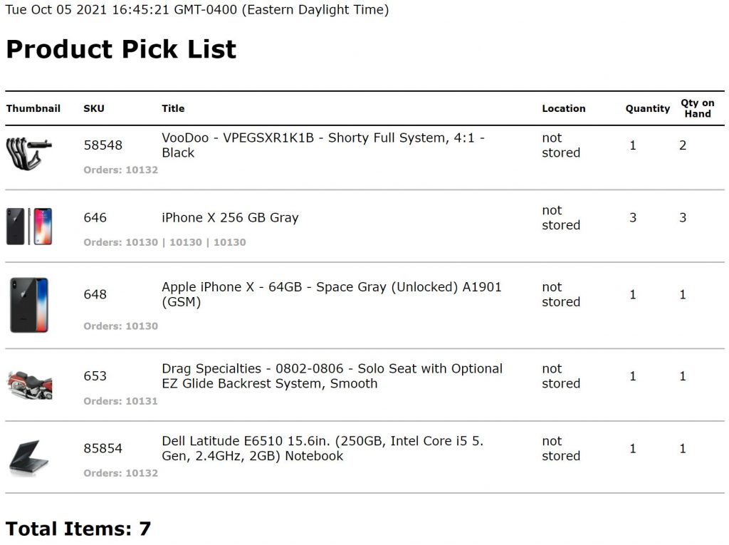 How to Generate a Pick List – Kyozou – Knowledge Base | Sell Smarter ...